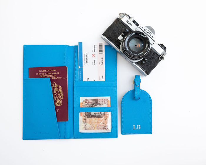 Personalised Monogram Gifts | Leather Bag Pouch Clutch Travel Accessor