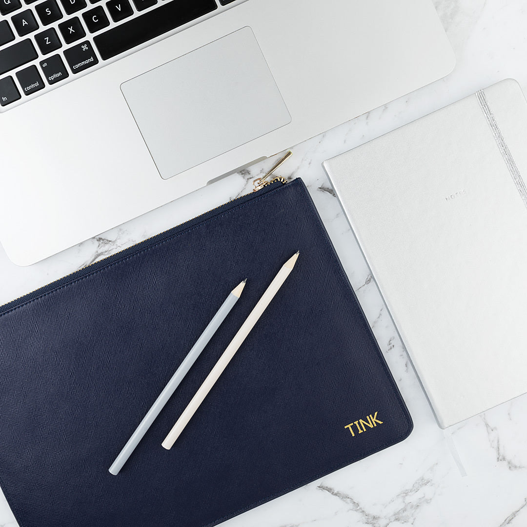 Miss-Victoria-Clutch-Navy | Miss Monogram