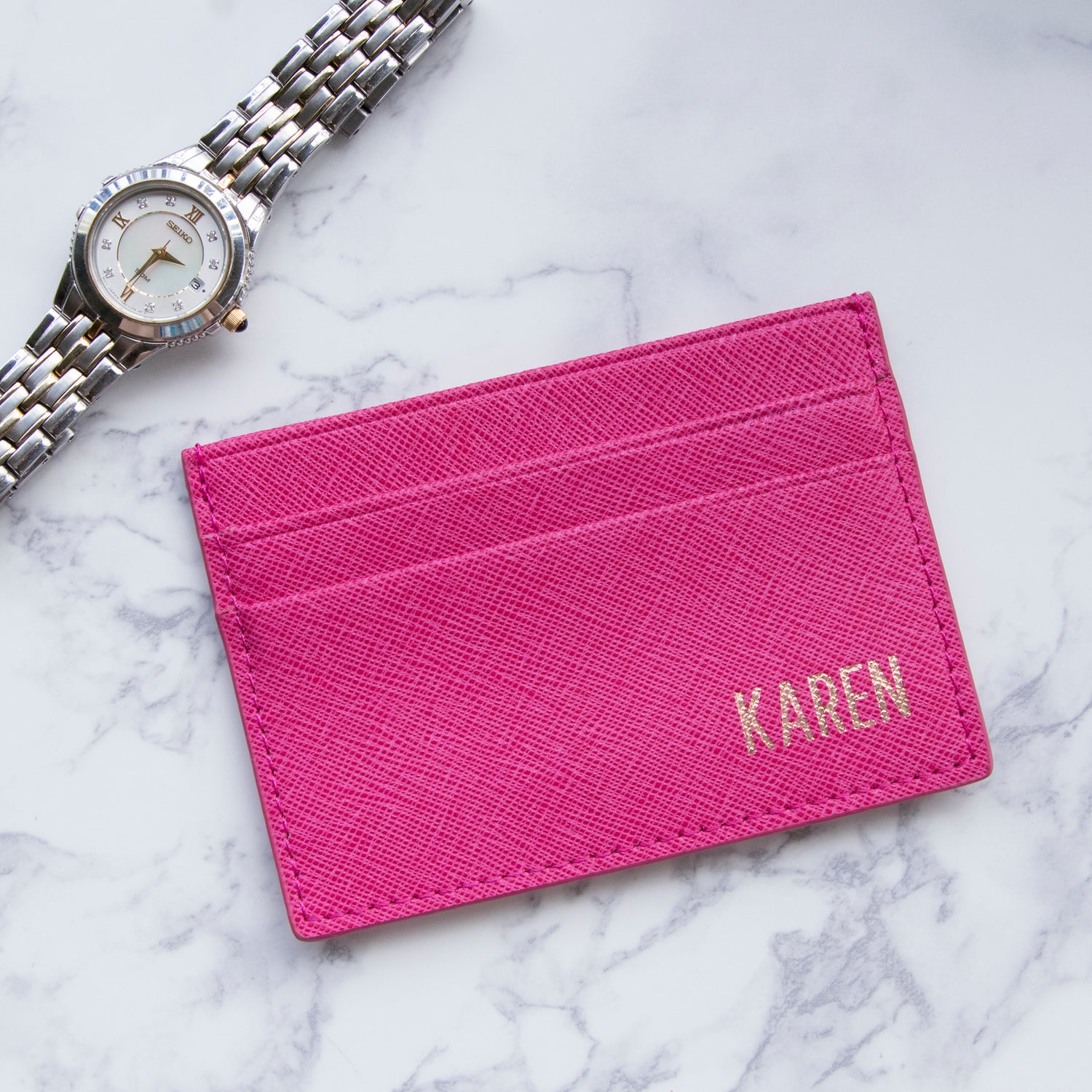 Miss Sophie Hot Pink personalised cardholder by Miss Monogram | Miss ...