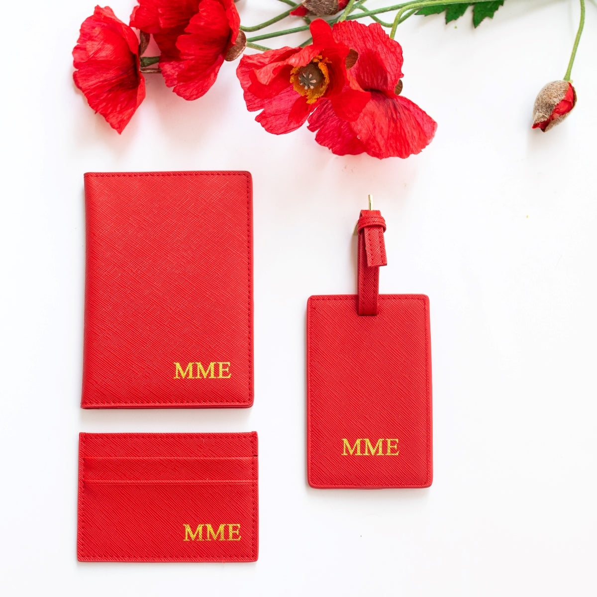 Miss Paris Lugage Tag Red | Miss Monogram
