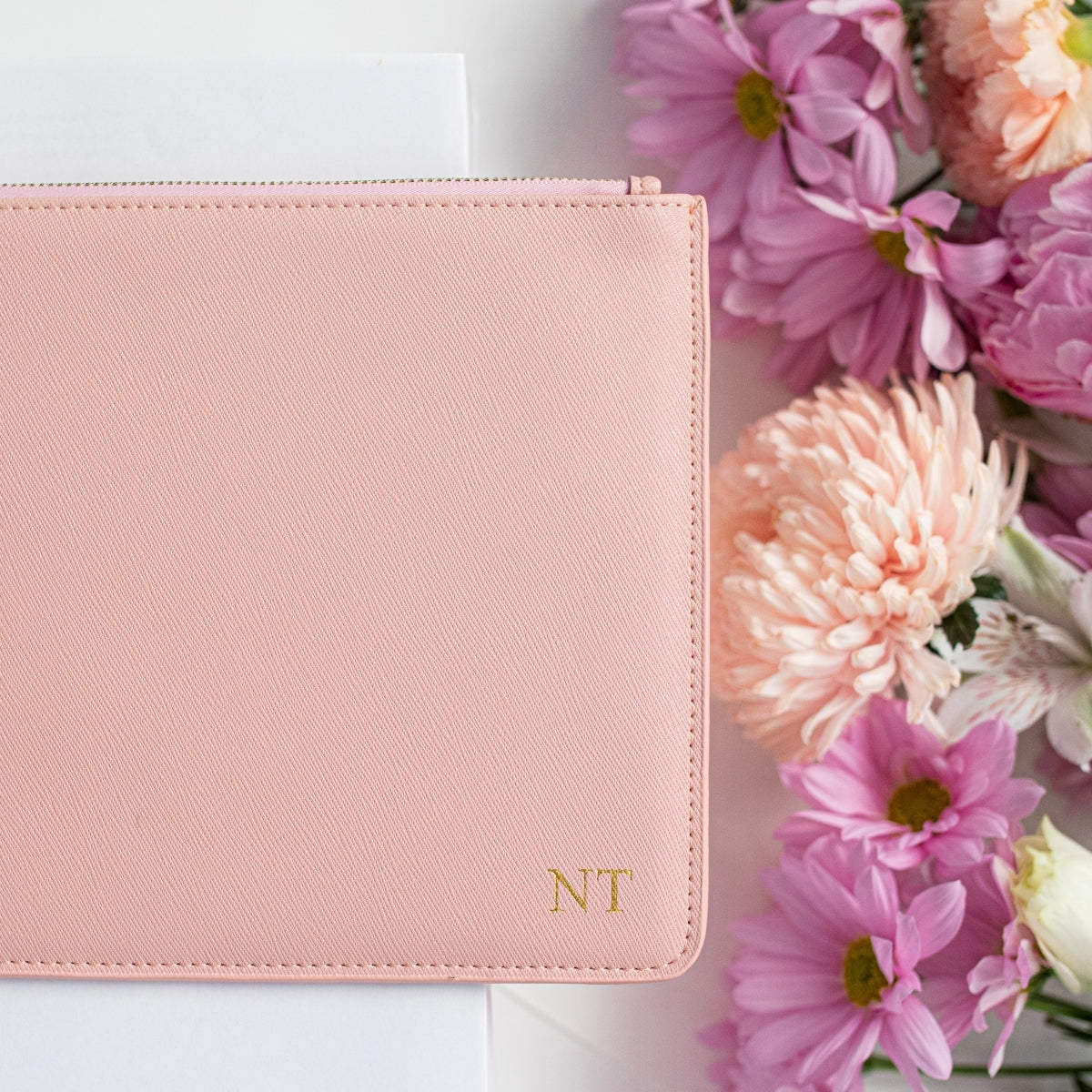 Personalised travel luggage tag in black leather monogrammed with your ...