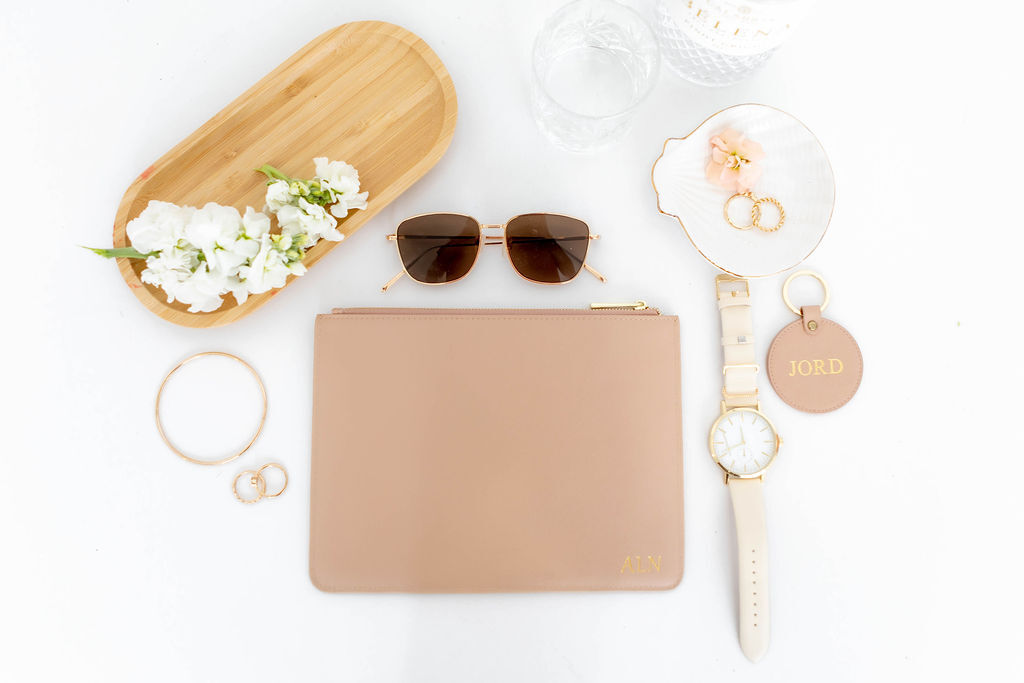 Personalised travel luggage tag in black leather monogrammed with your ...